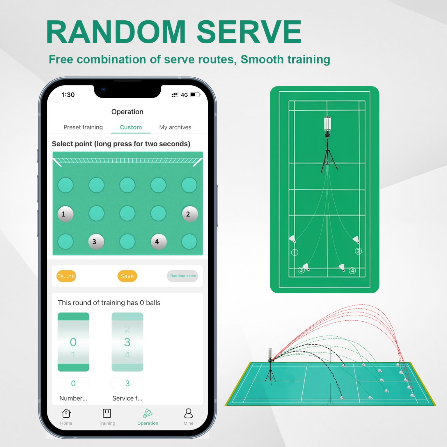 ADIBO A260 Intelligent Badminton Serving Machine store